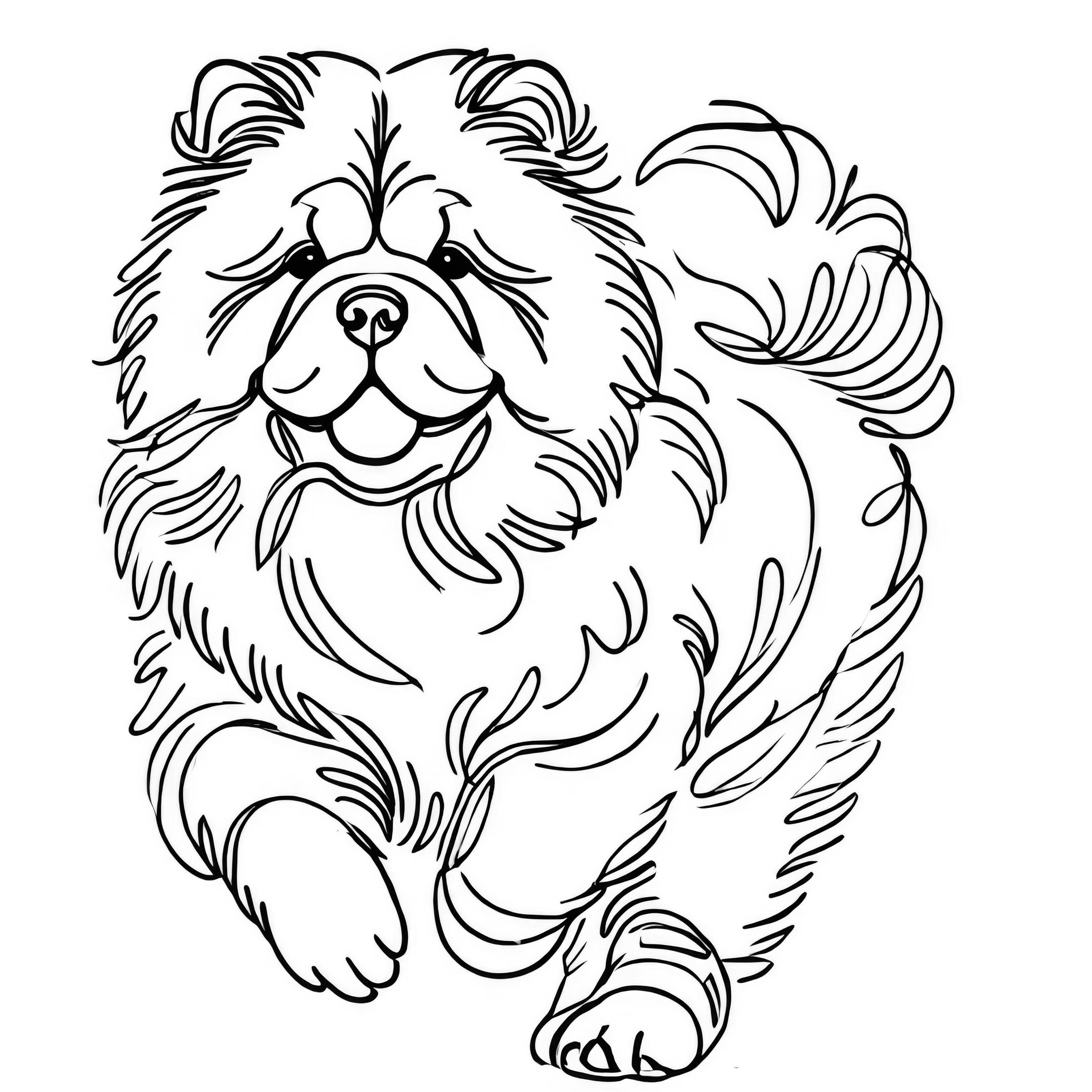 10 Chow Chow Line Art Clipart Bundle: Dog SVG & PNG (digital Download ...