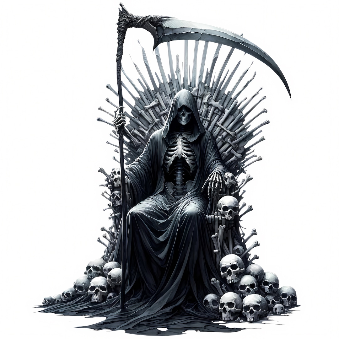 Grim Reaper Clipart | 13 High-quality Jpgs | Clipart Bundle | Wall Art ...