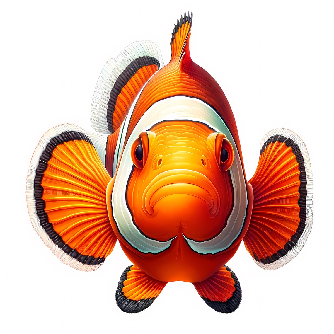 Clownfish Clipart 10 High-quality Jpgs Cute Clownfish Clipart Bundle ...