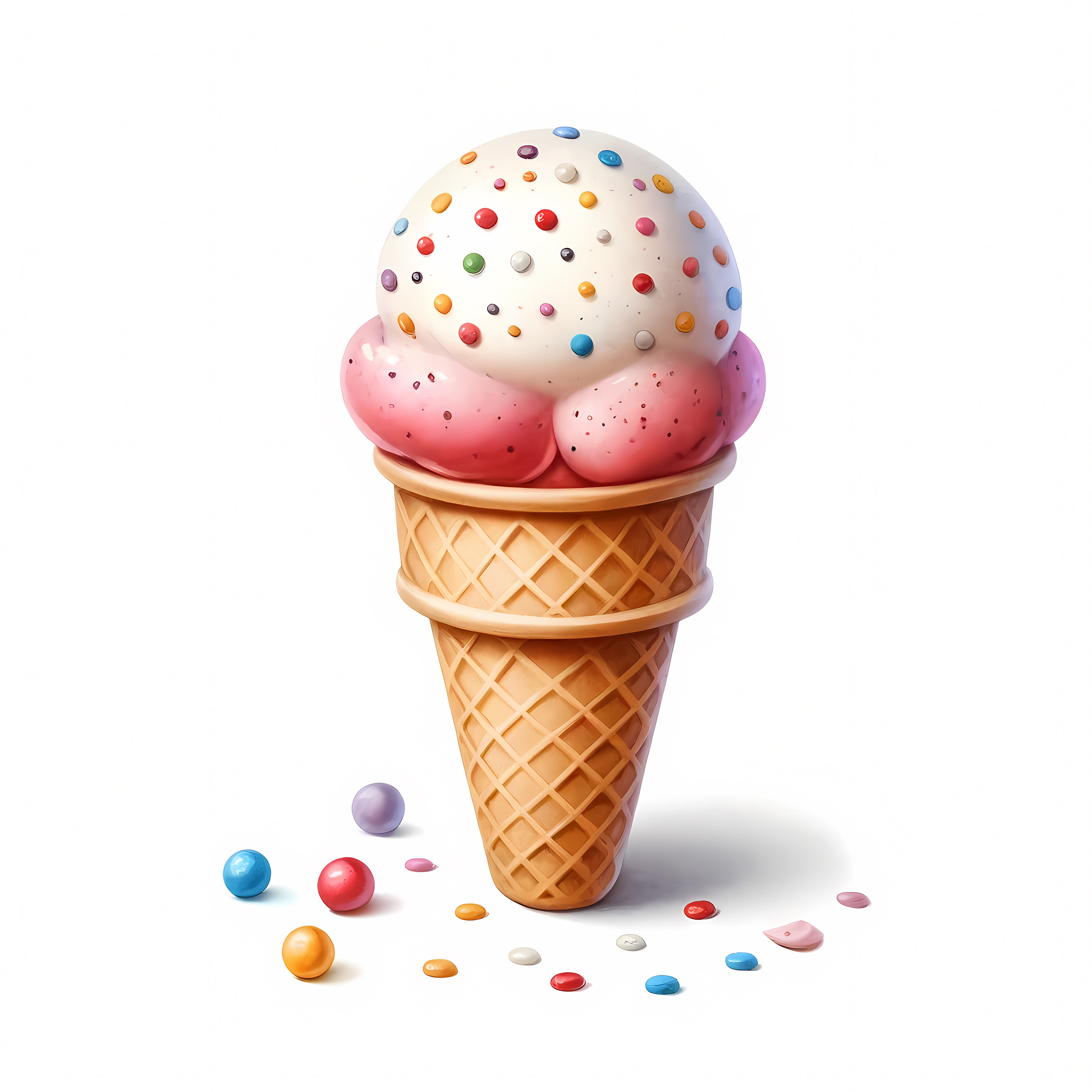 Sprinkles Ice Cream Clipart 12 High-quality Jpgs Delicious Ice Cream ...
