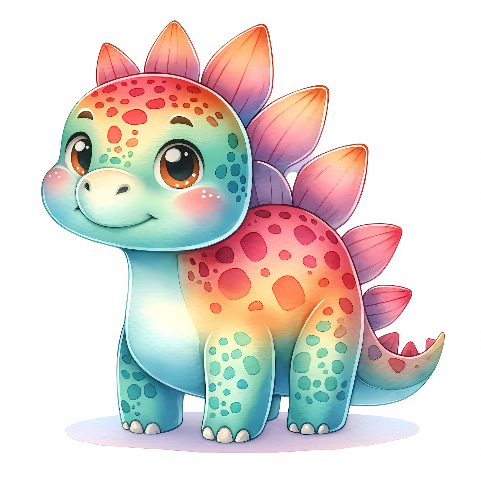 Cute Cartoon Dinosaur Clipart - 11 High-quality Jpgs - Nursery Decor ...
