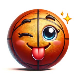 Cute Basketball Clipart | 11 High-quality Jpgs | Adorable Basketball ...