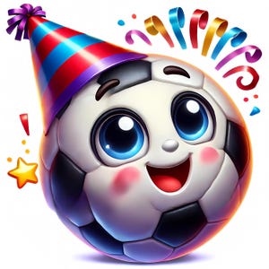 Cute Soccer Ball Clipart | 12 High-quality Jpgs | Adorable Football ...