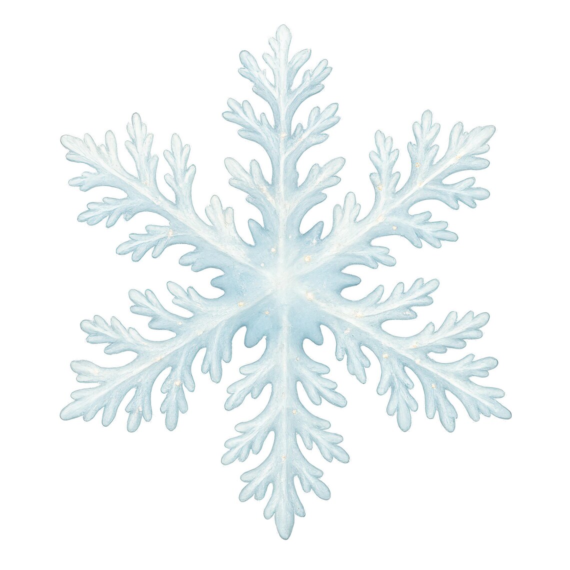 Blue Glitter Snowflake Clipart Bundle: Winter Frozen PNG (digital ...