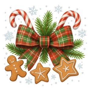 Christmas Bow Clipart Bundle: Festive Red Holiday Bows (digital ...