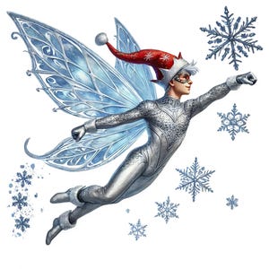 Superhero Elf Clipart | 11 High-quality Pngs | Brave Christmas Elf ...