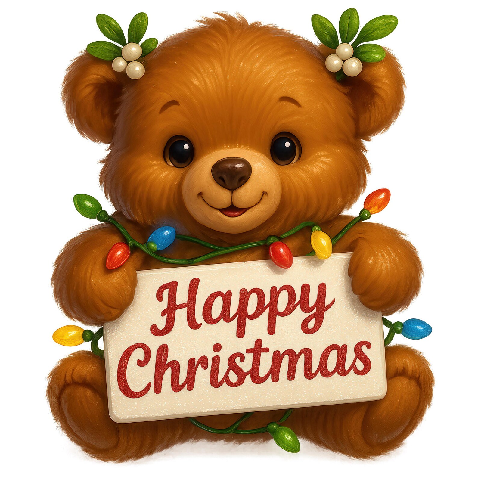 10 Christmas Teddy Bear Clipart Bundle: Festive Holiday PNG (digital ...