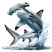 Hammerhead Shark Clipart: Marine Illustrations (commercial Use ...