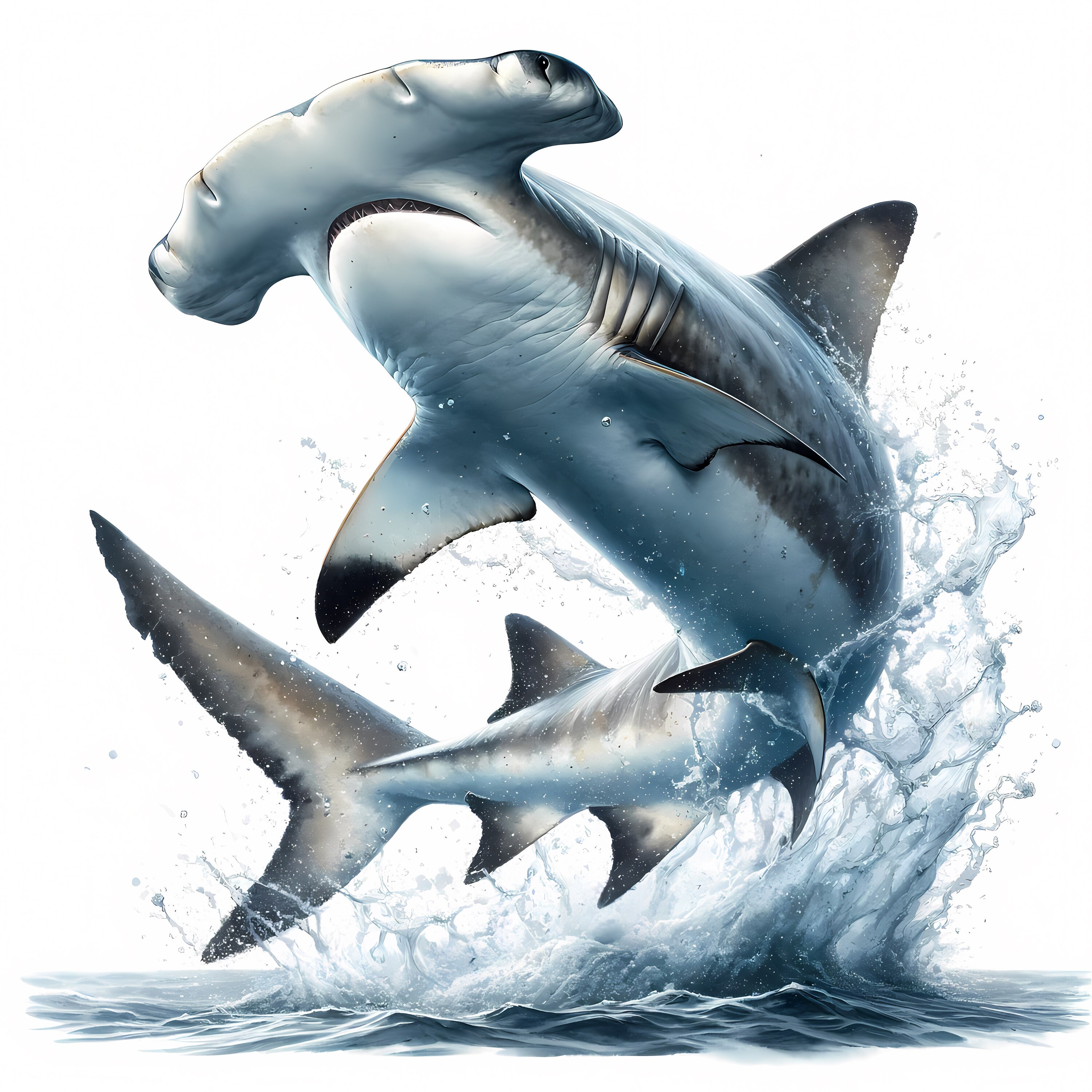 Hammerhead Shark Clipart Bundle 10 High-quality Jpgs Marine ...