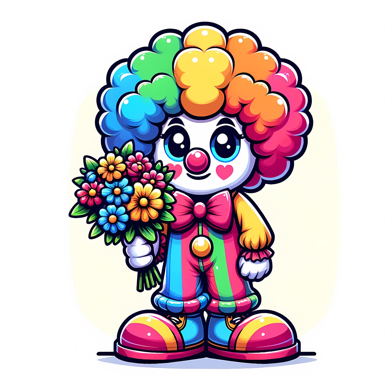 Cute Clown Clipart Bundle 12 High-quality Images for Circus Art ...