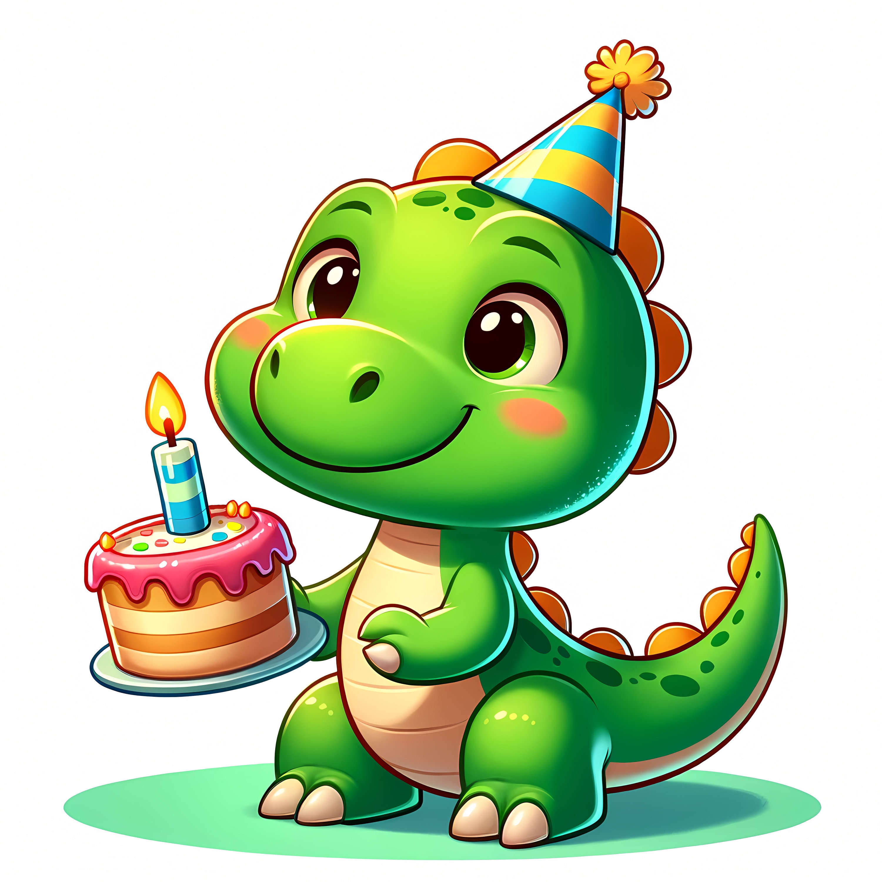 Cute Dinosaur Clipart - 10 High-quality Jpgs - Birthday Party Clipart ...