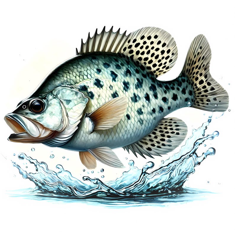 Crappie Fish Clipart 12 High-quality Jpgs Stunning Crappie Fish Clipart ...