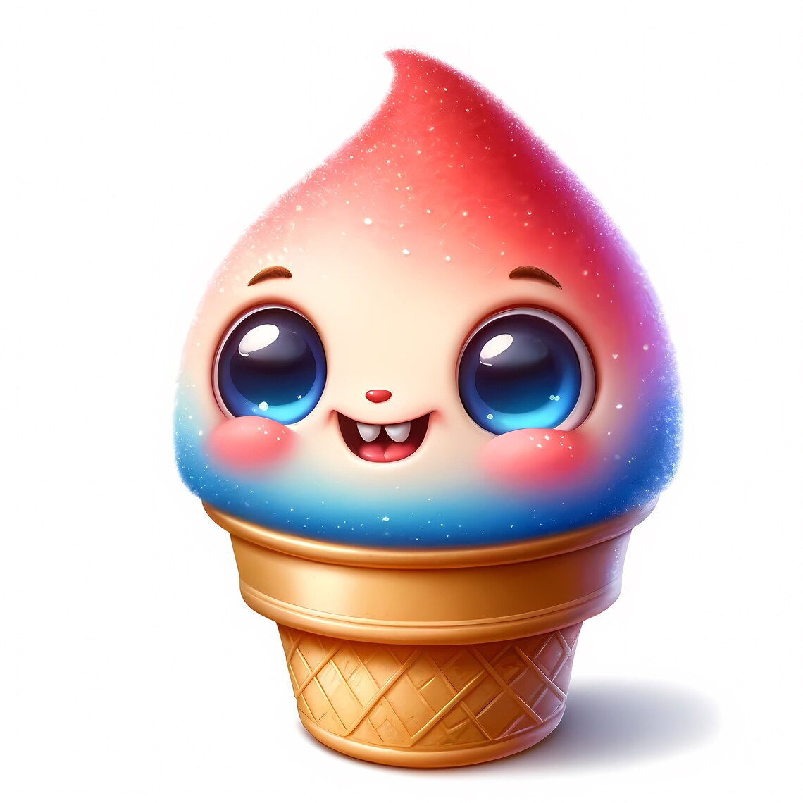 Cute Snow Cone Clipart 12 High-quality Jpgs Kawaii Snow Cone Clipart ...