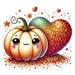 Cute Pumpkin Clipart | Fall PNG Bundle, Commercial Use (digital ...