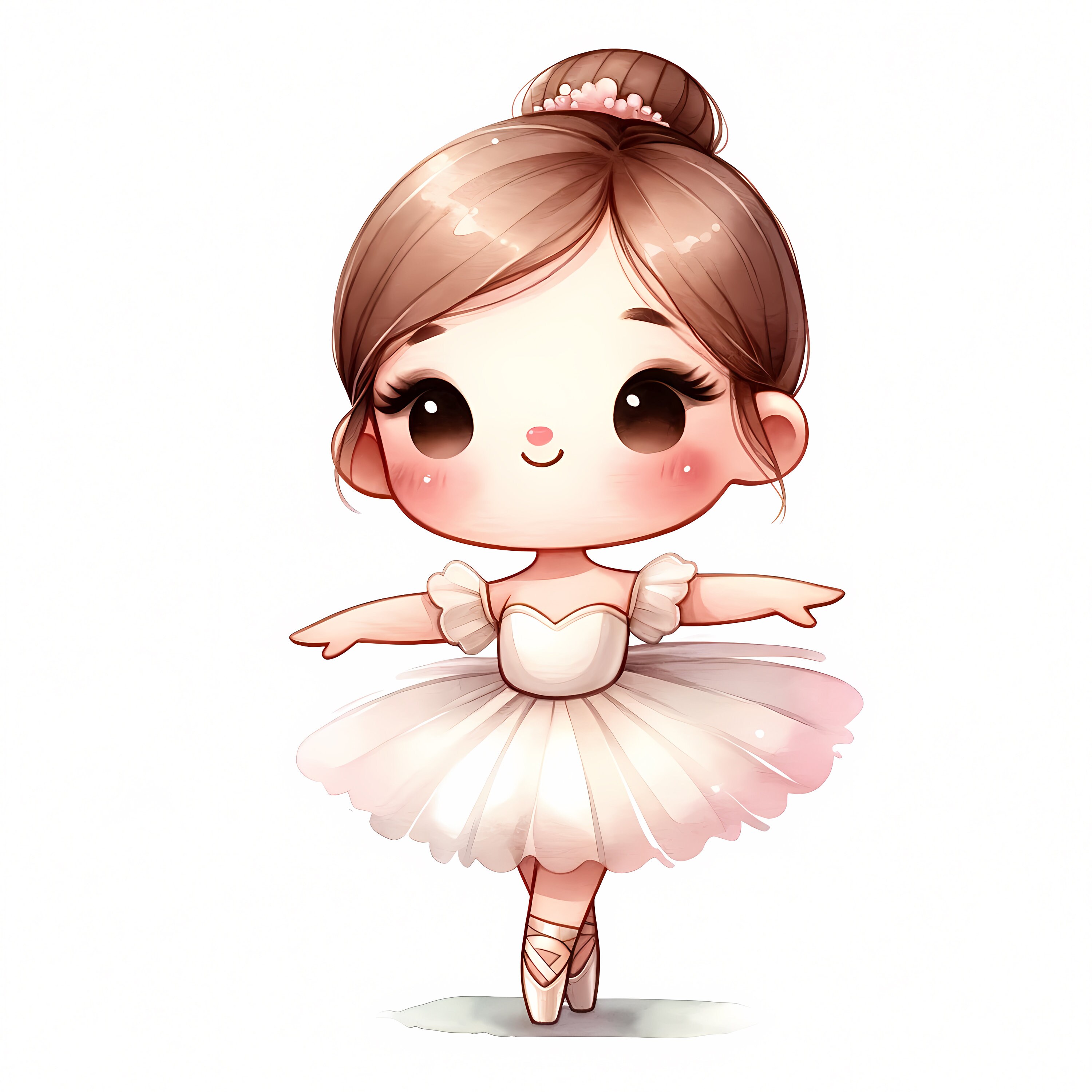 Cute Ballerina Clipart 13 High-quality Jpgs Ballet Clipart Bundle ...