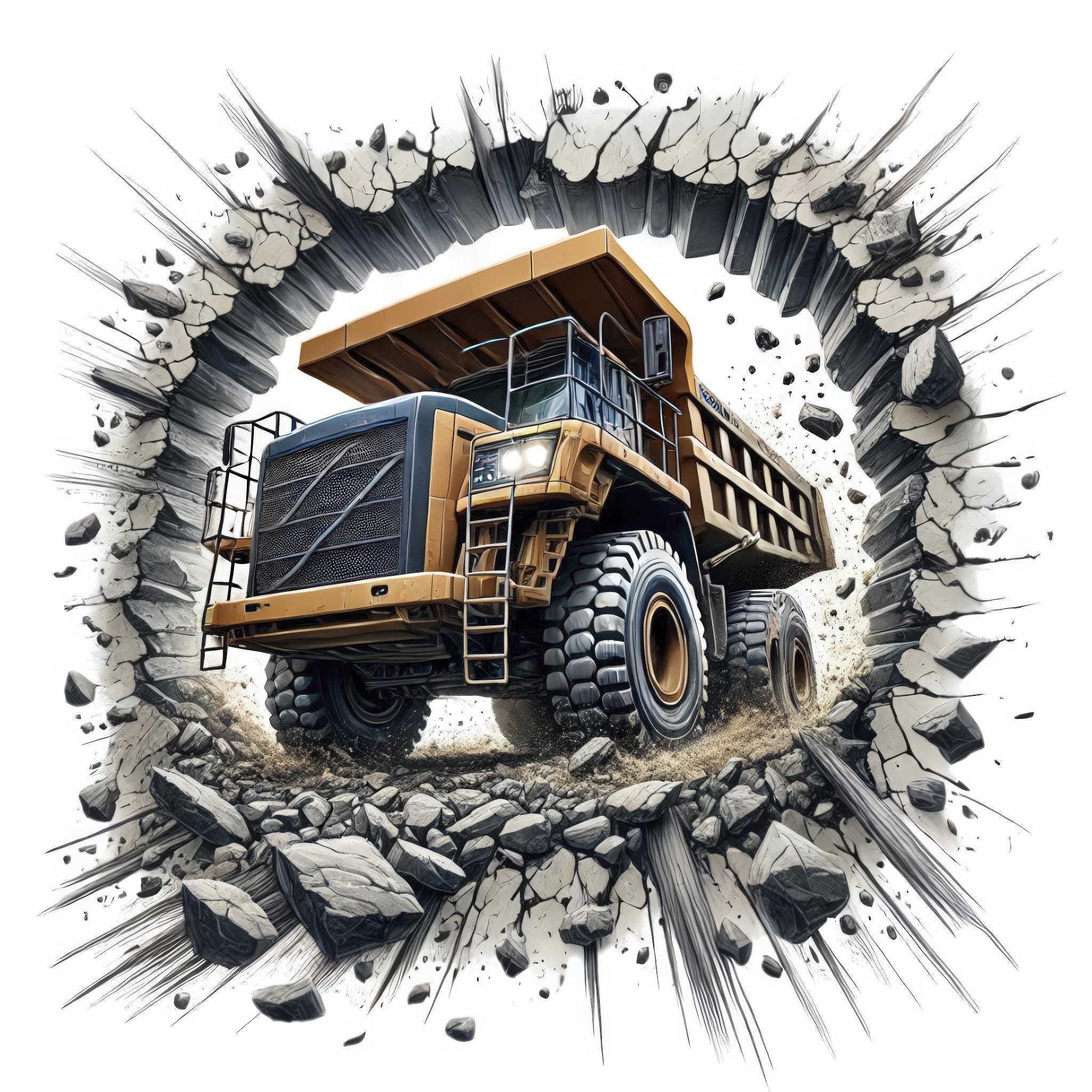 Construction Vehicle Clipart Bundle: Engineering Art, 13 PNG/JPG ...