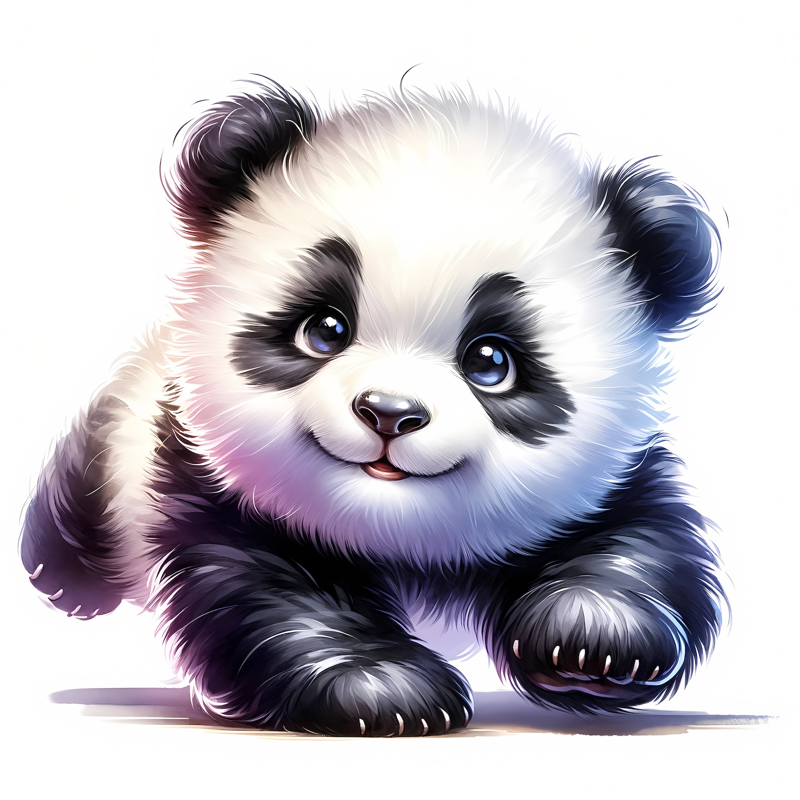 Cute Baby Panda Clipart Bundle – High-quality Jpgs (digital Download ...
