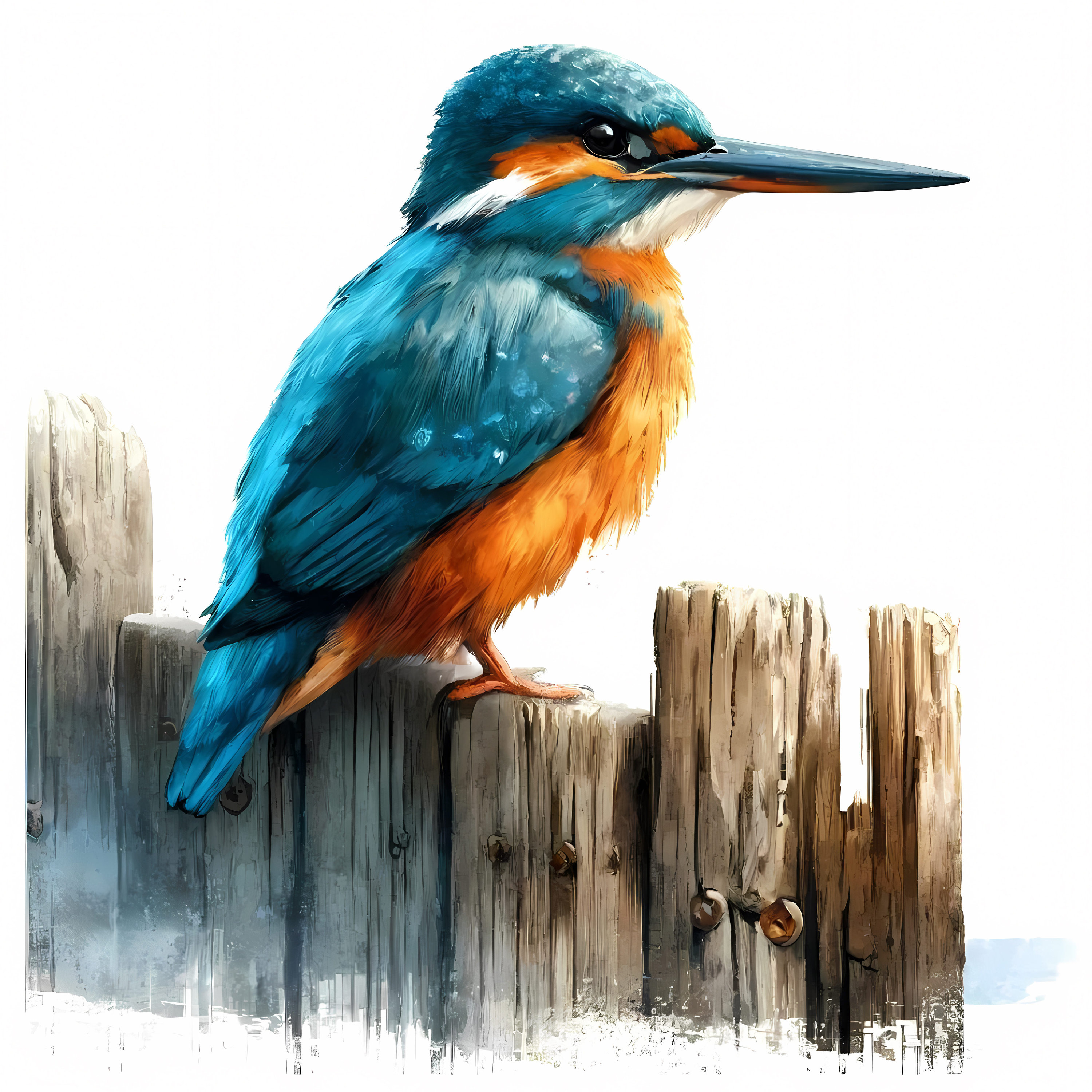 Colorful Kingfisher Clipart Bundle | Bird Wall Art (digital Download ...