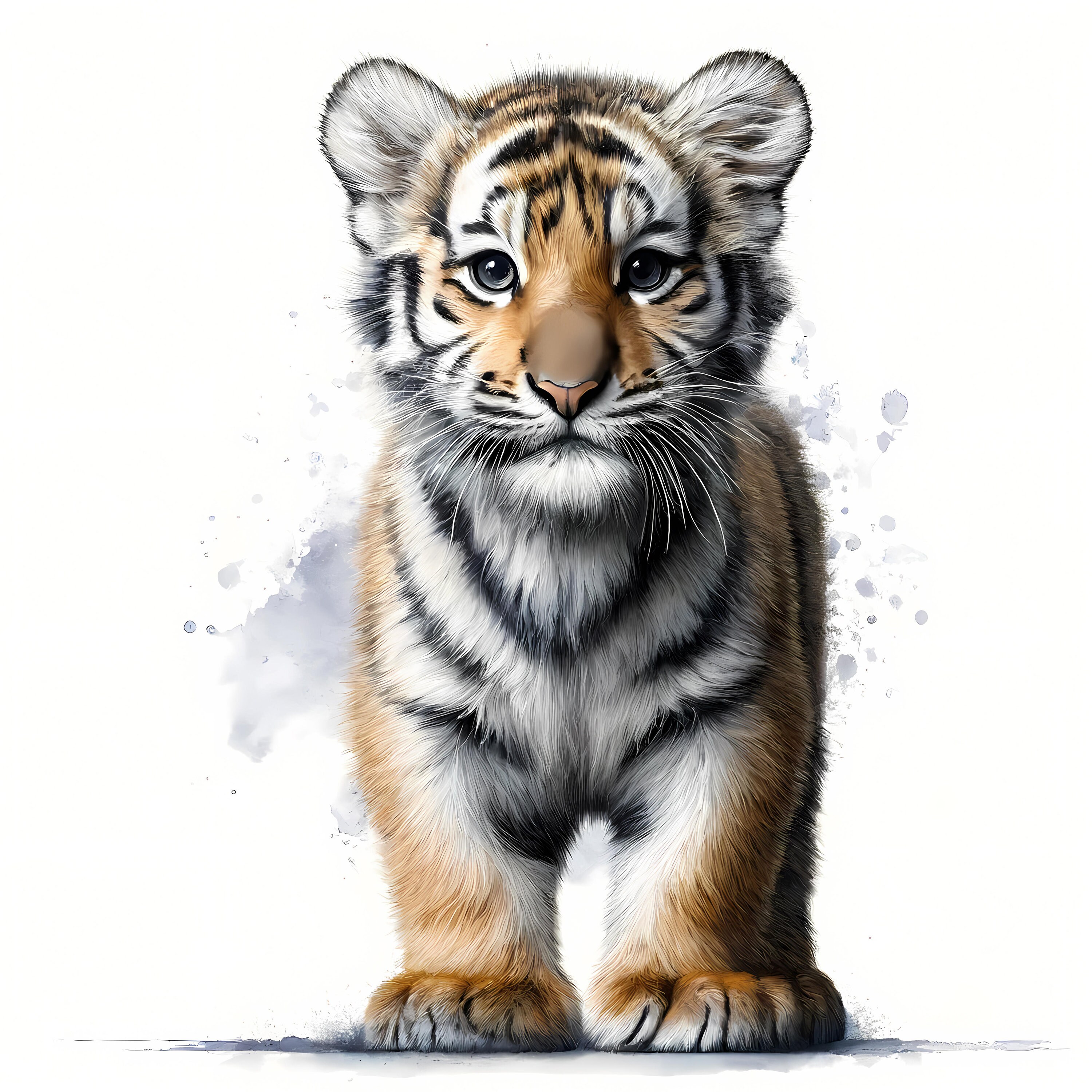 Tiger Cub Clipart 10 High-quality Jpgs Cute Tiger Cub Clipart Bundle ...