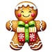 Cute Gingerbread Man Clipart Bundle | Holiday Jpgs (commercial Use) - Etsy