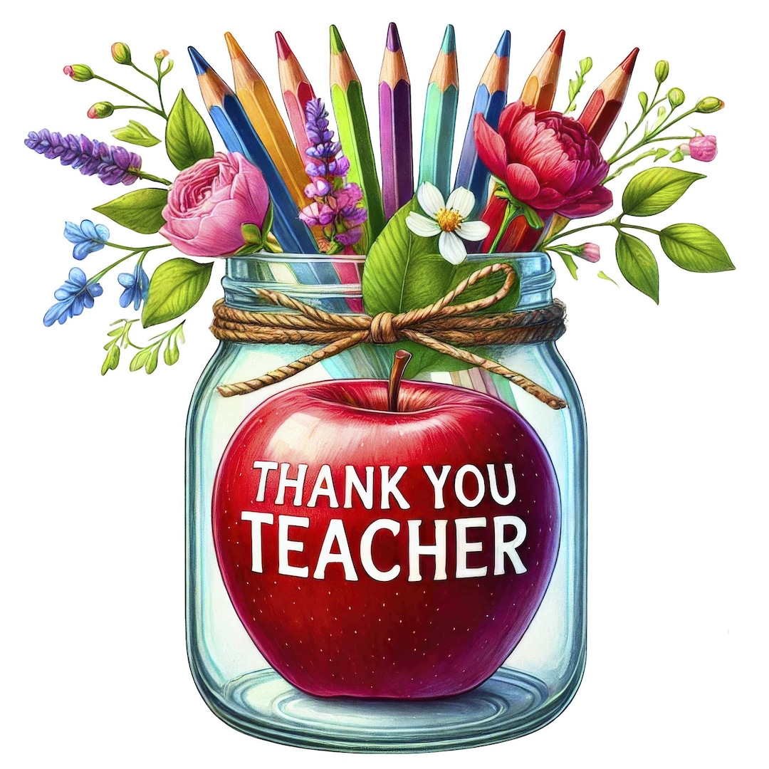 11 PNG | Thank You Teacher Clipart | Teacher Appreciation Clipart ...