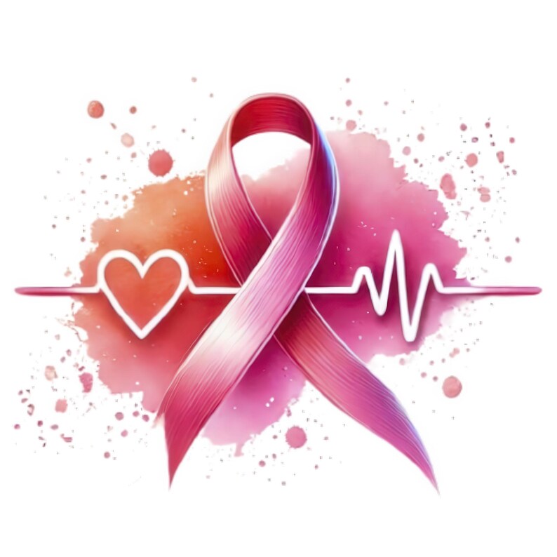 Breast Cancer Awareness Clipart: Pink Ribbon PNG Bundle (digital ...