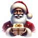 Festive Black Santa Clipart Bundle: Holiday Decor, Christmas African ...