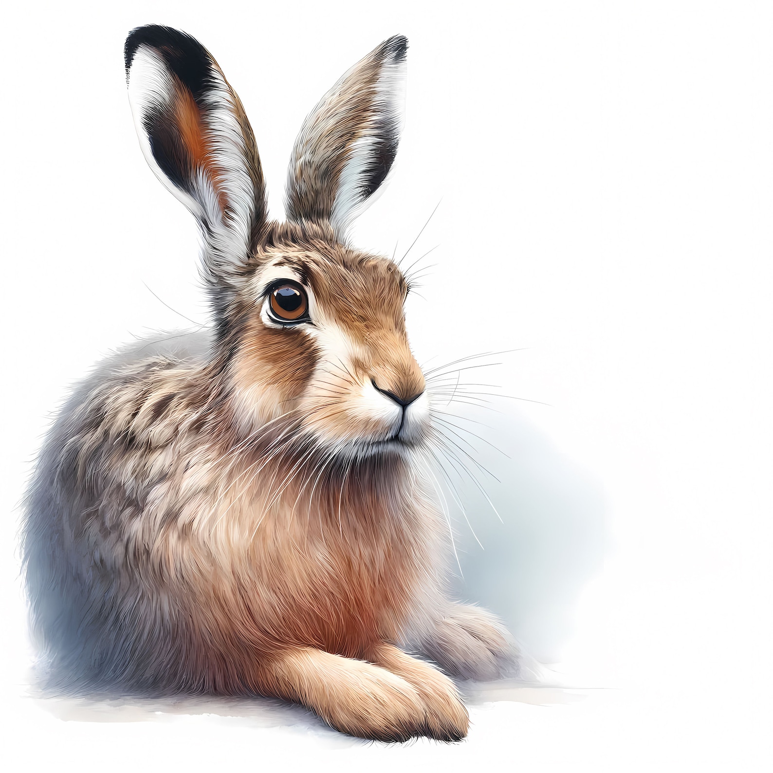 Hare Clipart Bundle | High-quality Jpgs, Wildlife Art (commercial Use ...