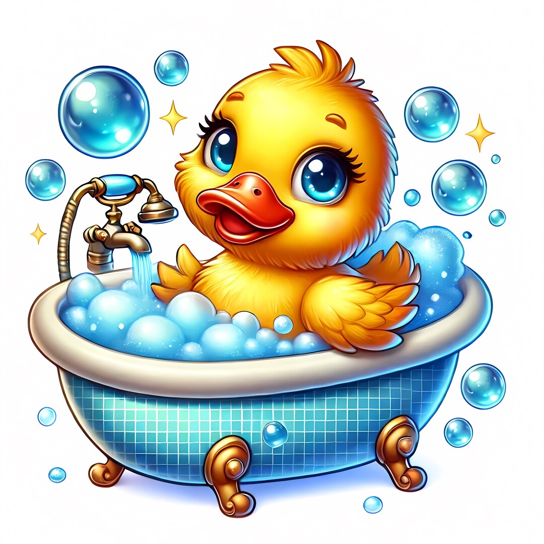 Cute Duck Clipart 12 High-quality Jpgs Adorable Duck Clipart Bundle ...