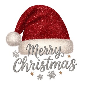14 Watercolor Santa Hat Clipart: Christmas Card Design (PNG Digital ...