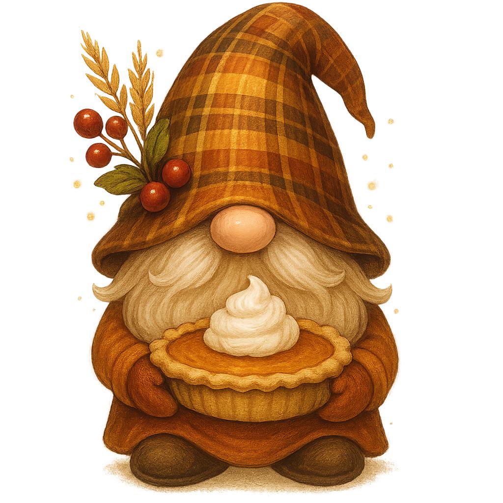 Thanksgiving Gnome Clipart Bundle: Fall Harvest PNG (digital Download ...