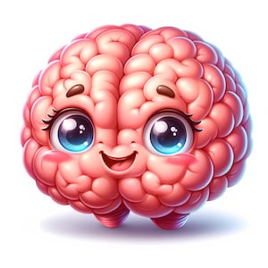Cute Brain Clipart | 12 High-quality Jpgs | Adorable Cute Brain Clipart ...