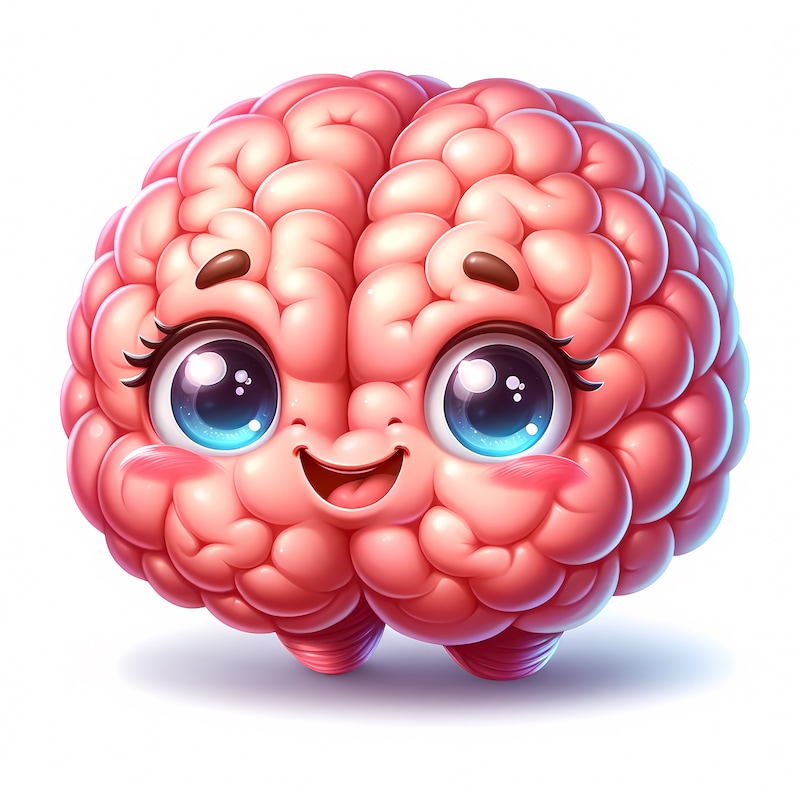Cute Brain Clipart 12 High-quality Jpgs Adorable Cute Brain Clipart ...