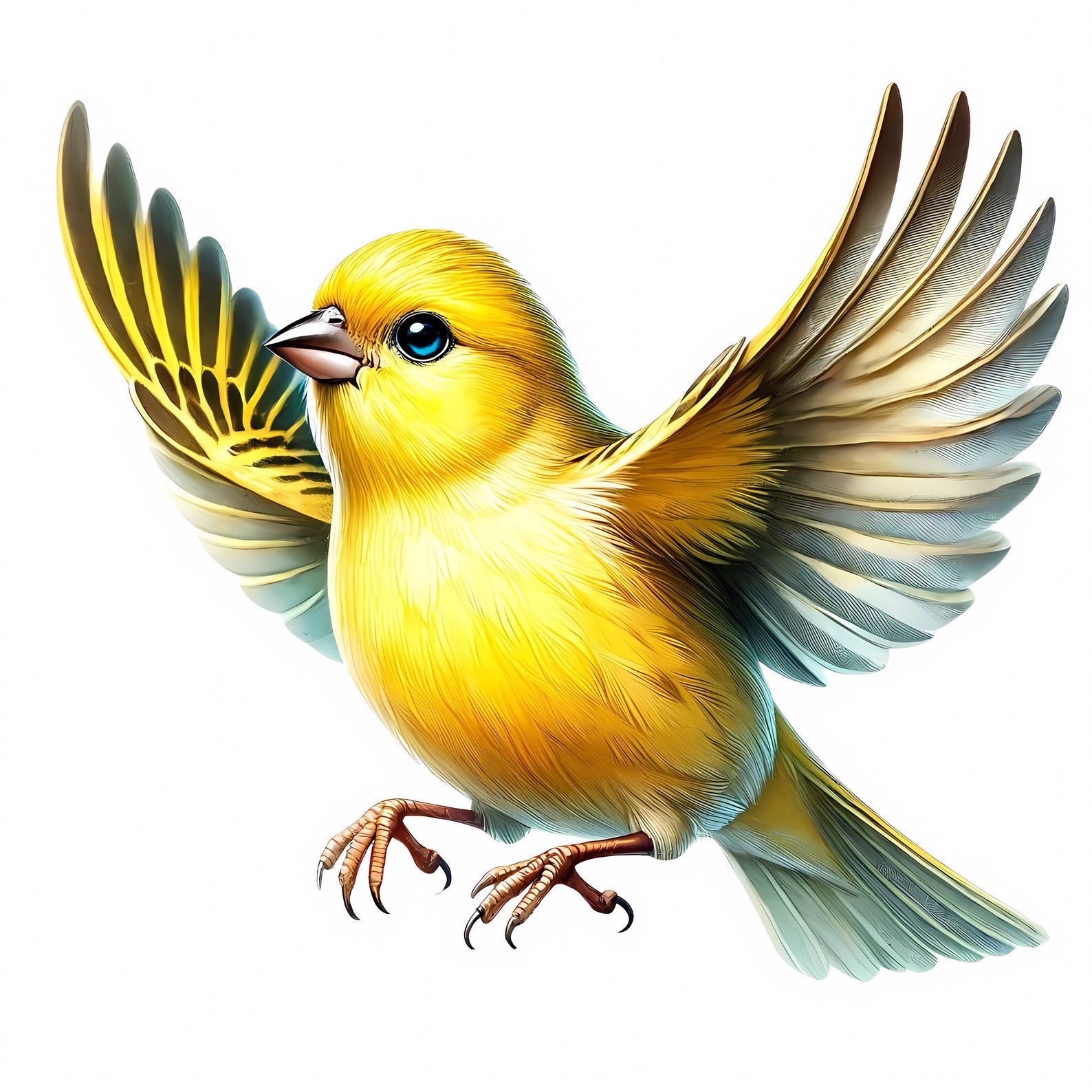Canary Clipart 11 High-quality Jpgs Stunning Canary Clipart Bundle Bird ...