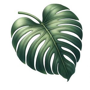 Monstera Leaf Clipart | Tropical Wall Art Bundle (digital Download) Set ...