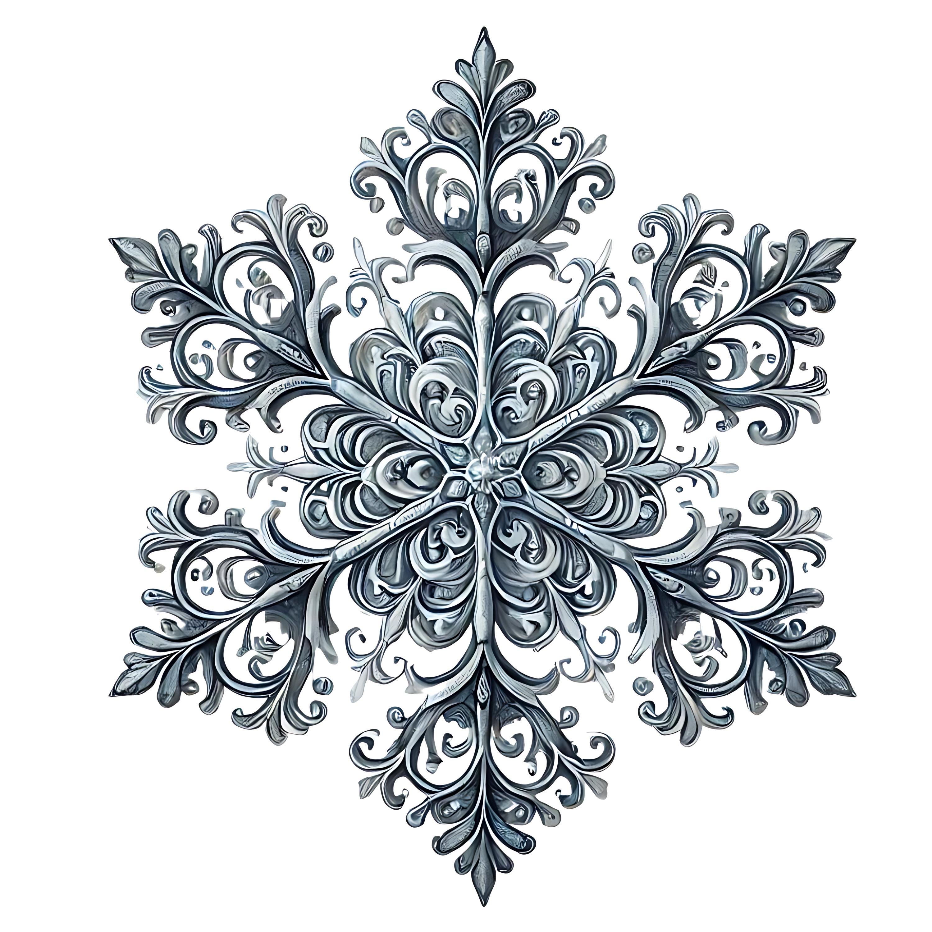 Snowflake Clipart | Winter Holiday 10 JPG Bundle (digital Download) - Etsy