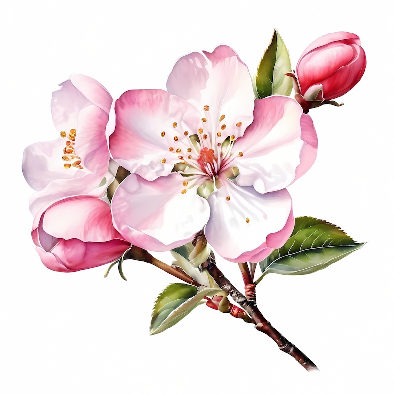 Apple Blossom Print - Etsy