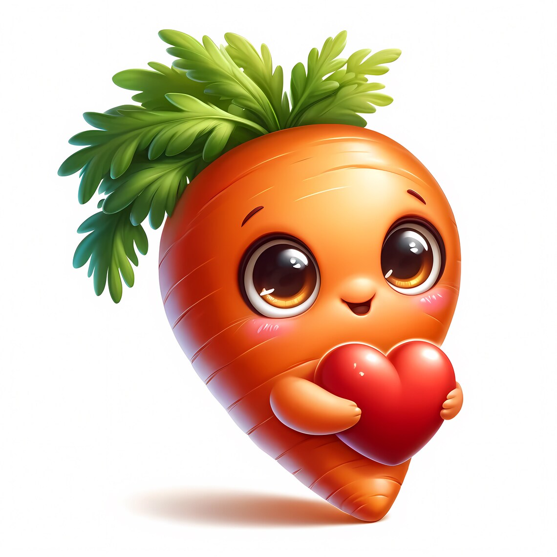Cute Carrot Clipart Bundle | Kids Art Printables (JPG Digital Download ...