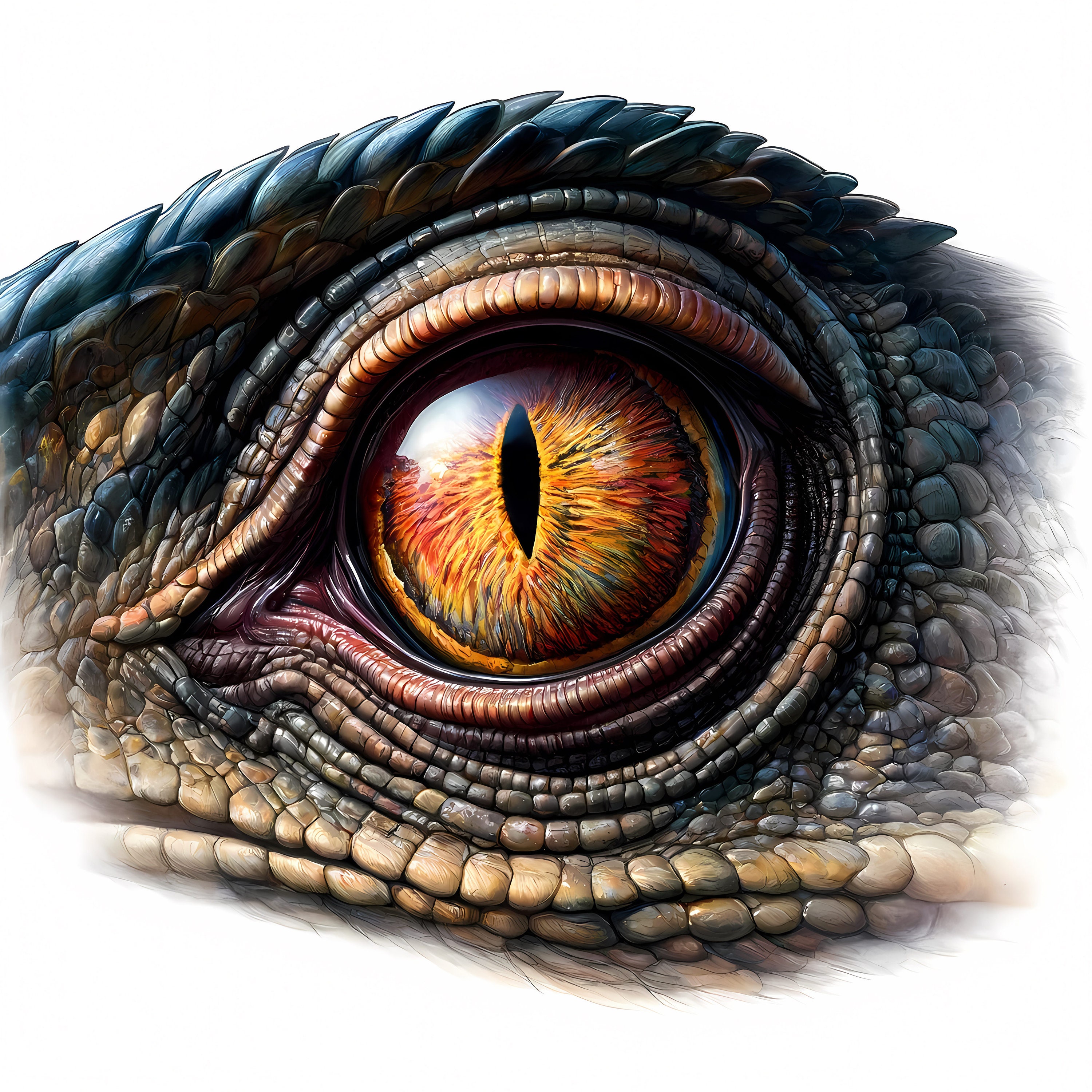 Dragon Eye Clipart | Intense Reptile Eye Jpgs (digital Download) Set of ...