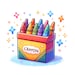 Crayon Box Clipart | Colorful Crayon for Kids Art (digital Download ...