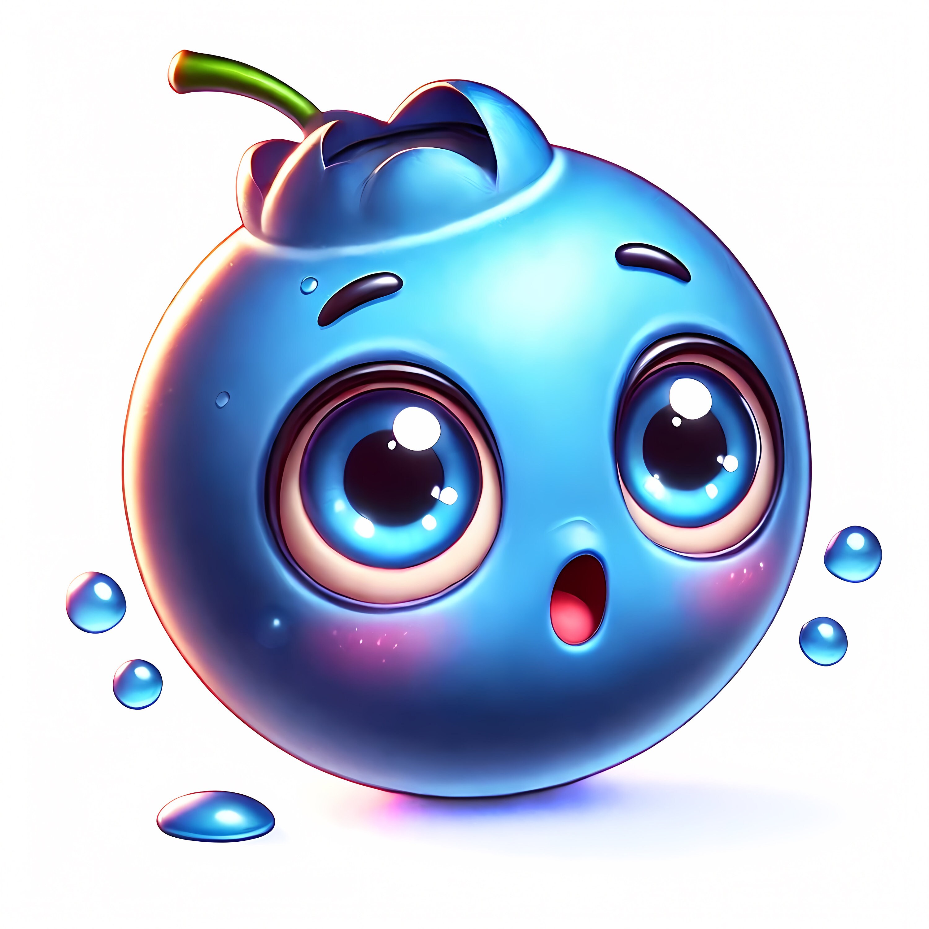 Cute Blueberry Clipart Bundle | High-quality Fruit Art (digital ...