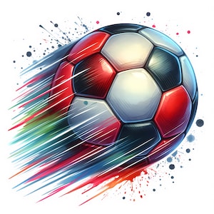Soccer Ball Clipart - 10 High-quality Jpgs - Football Clipart Bundle ...