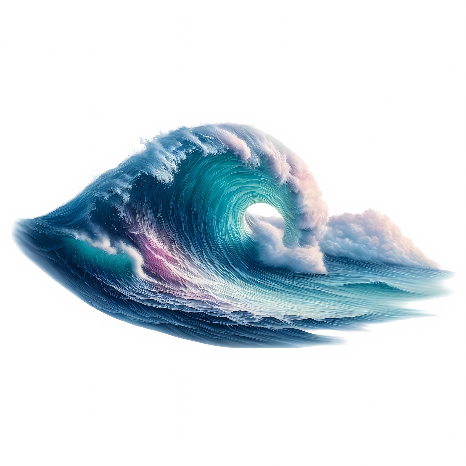 Ocean Wave Clipart | Summer Beach Art Prints (digital Download) Set of ...