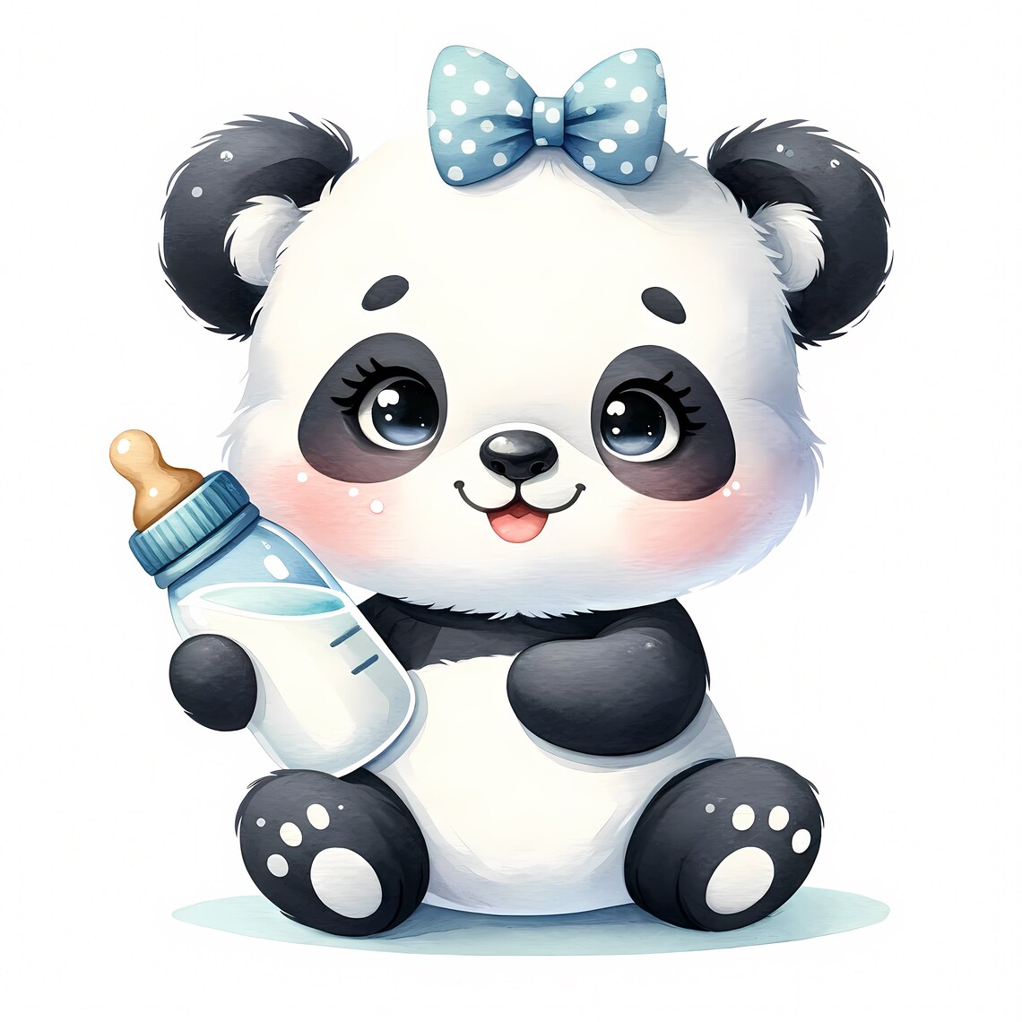 Baby Panda Clipart 12 High-quality Jpgs Baby Shower, Card Making ...