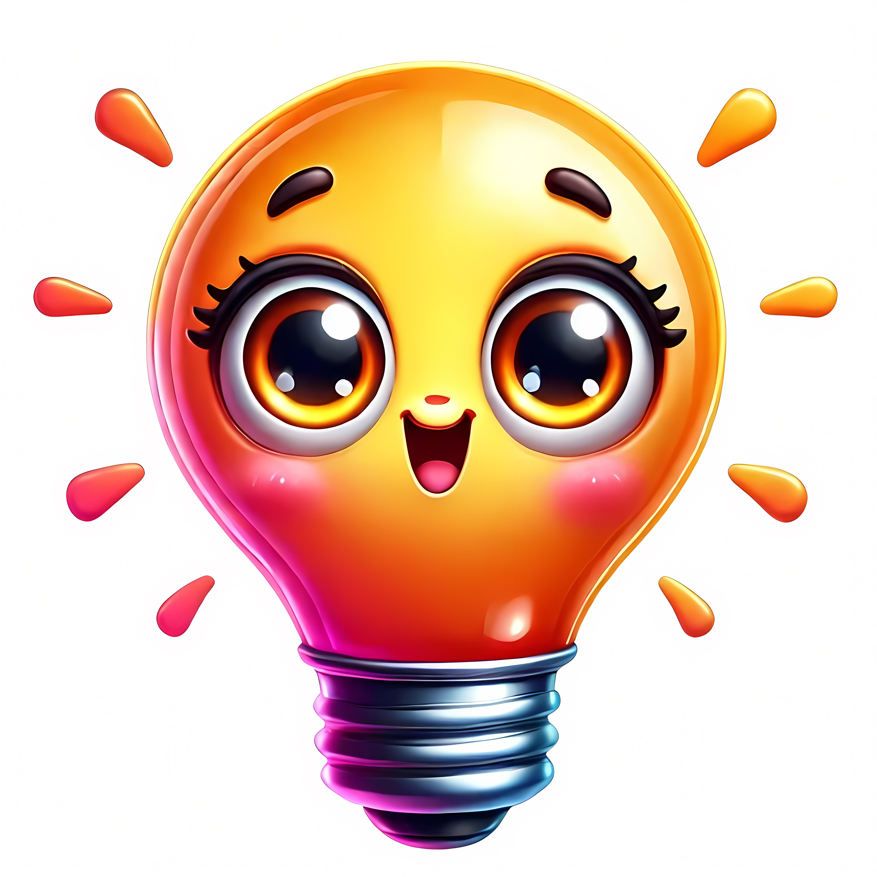 Cute Light Bulb Clipart | Nursery Art Printables (digital Download) - Etsy