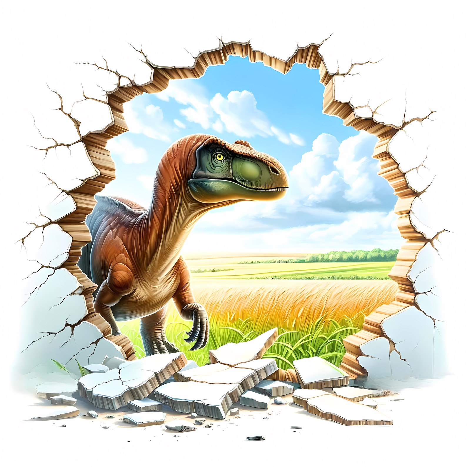 3D Dinosaur Clipart | 12 High-quality Jpgs | Realistic Dinosaur Clipart ...