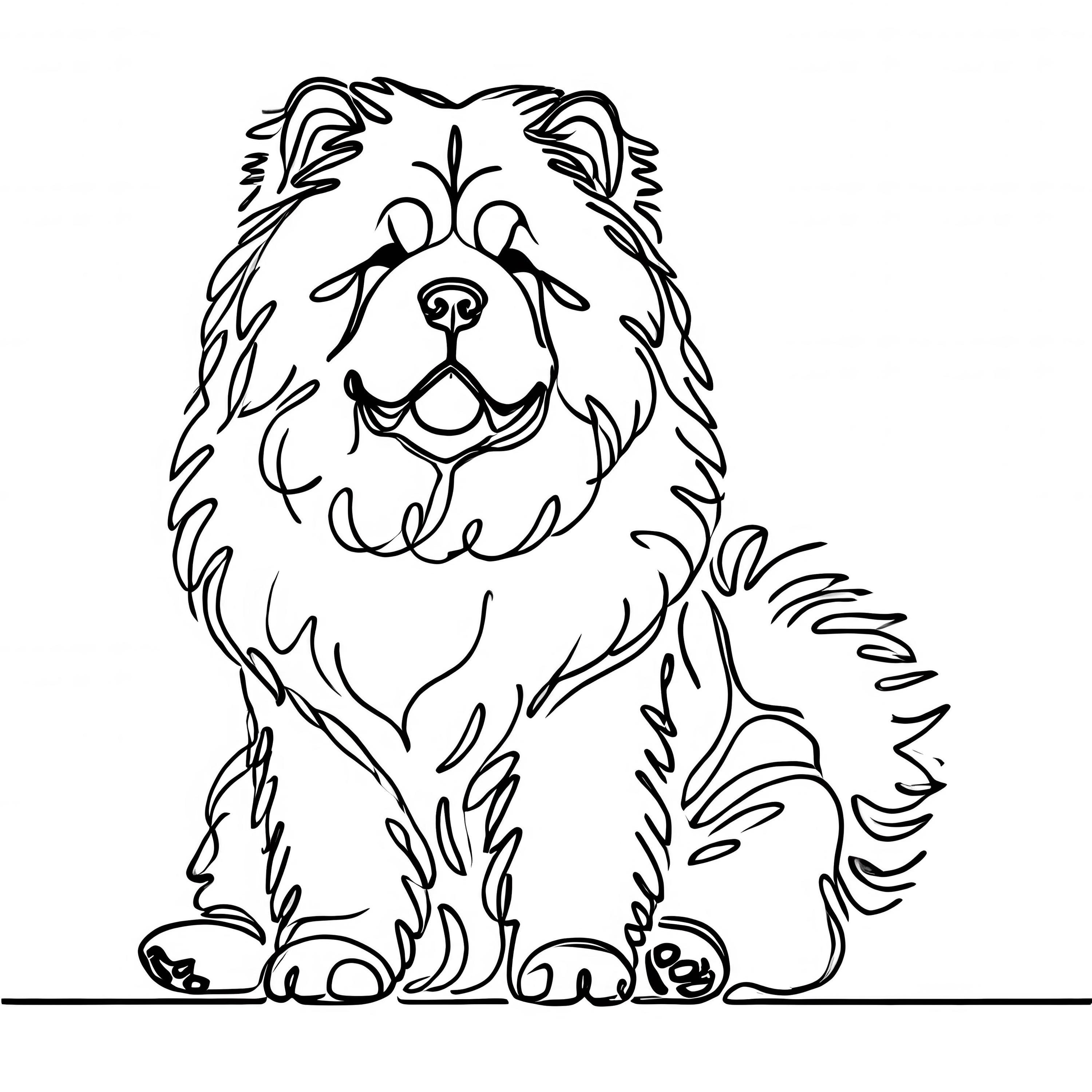 10 Chow Chow Line Art Clipart Bundle: Dog SVG & PNG (digital Download ...