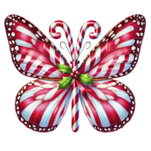 Christmas Butterfly Clipart | 12 High-quality Designs | Festive ...