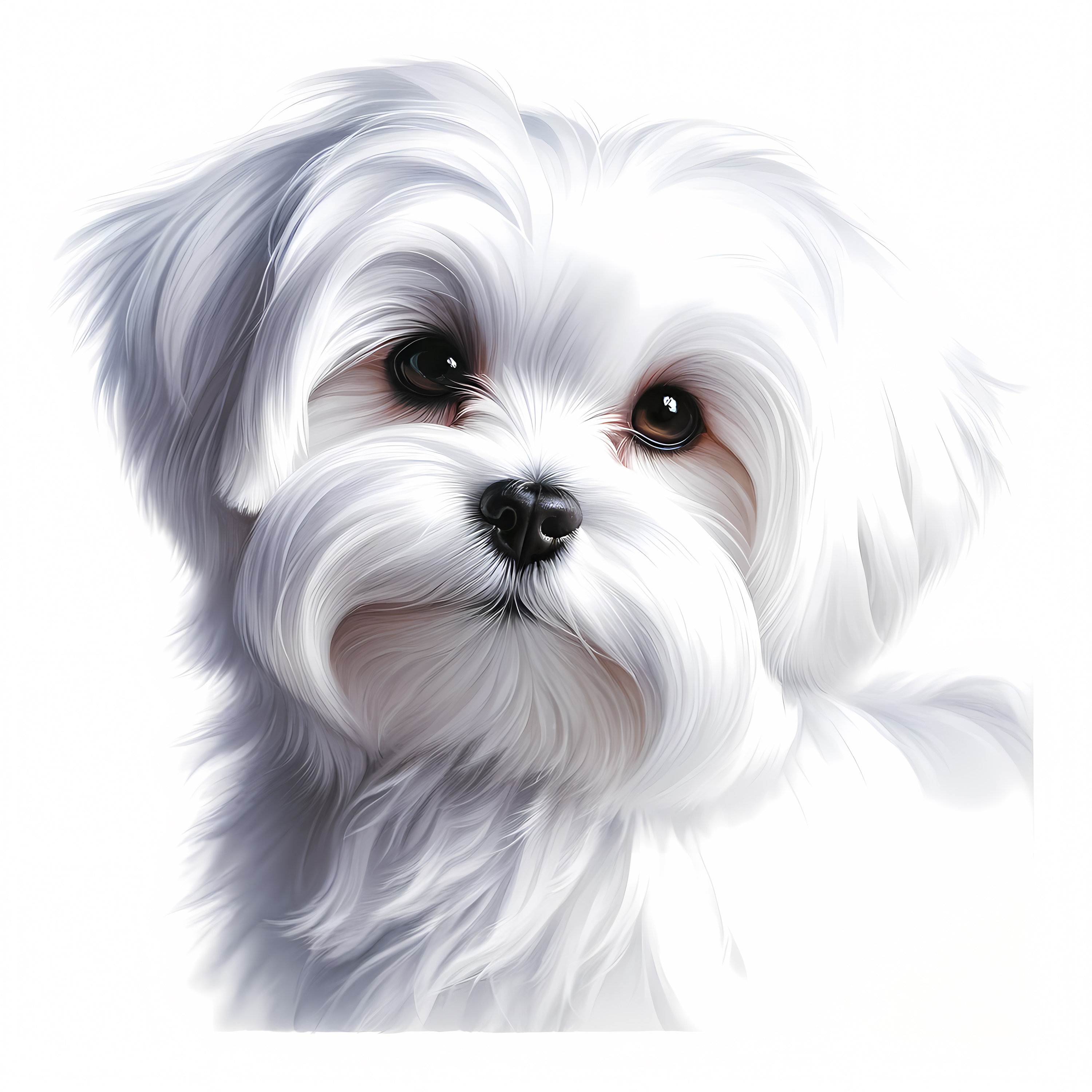 Maltese Dog Clipart 10 High-quality Jpgs Cute Maltese Dog Bundle ...
