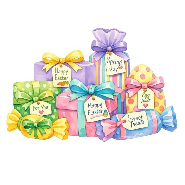 Candy Easter Clipart: Easter Sweets Graphics, Digital Download, 14 PNG ...